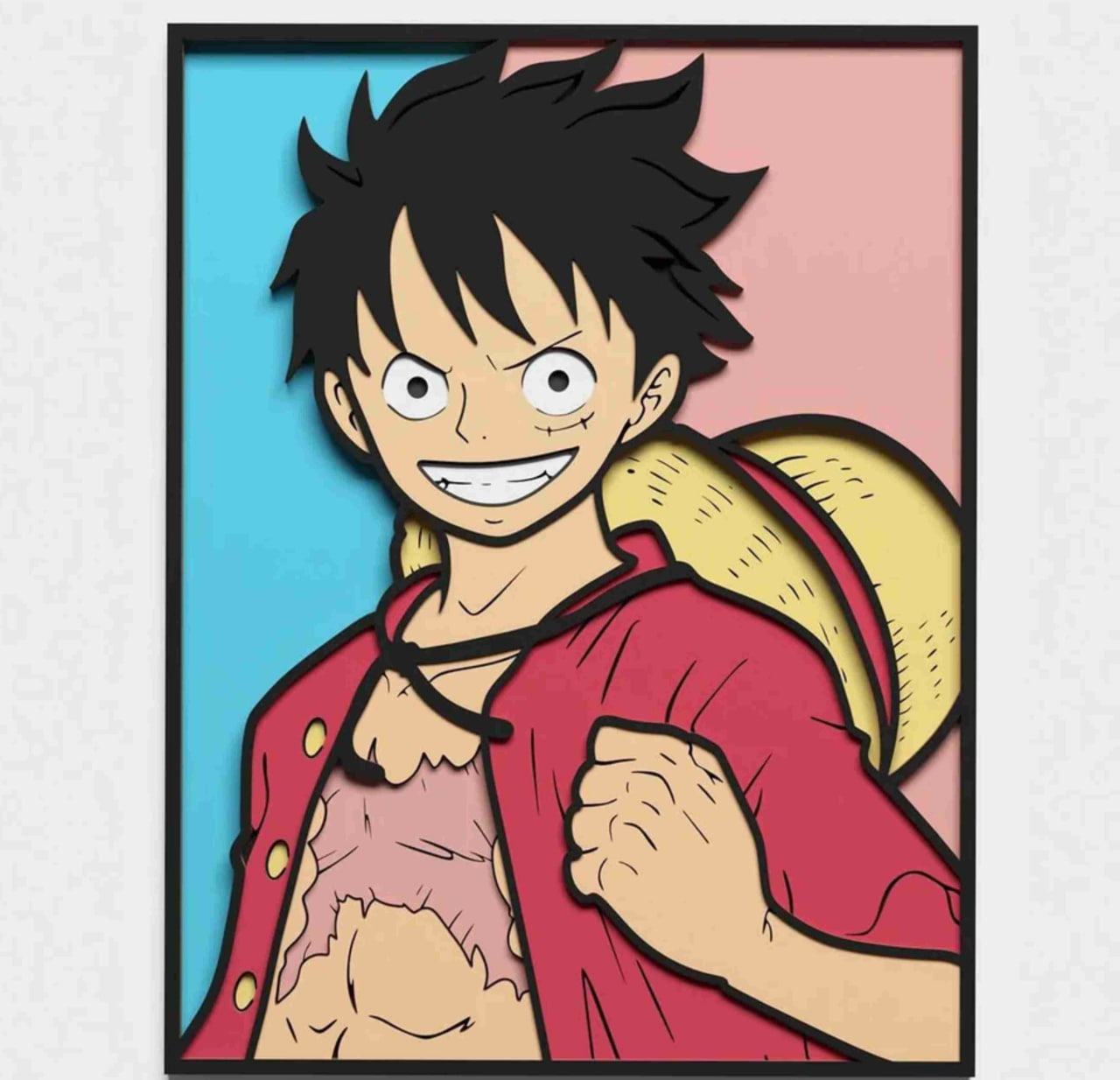 Vector laser de Luffy - Vectores Laser